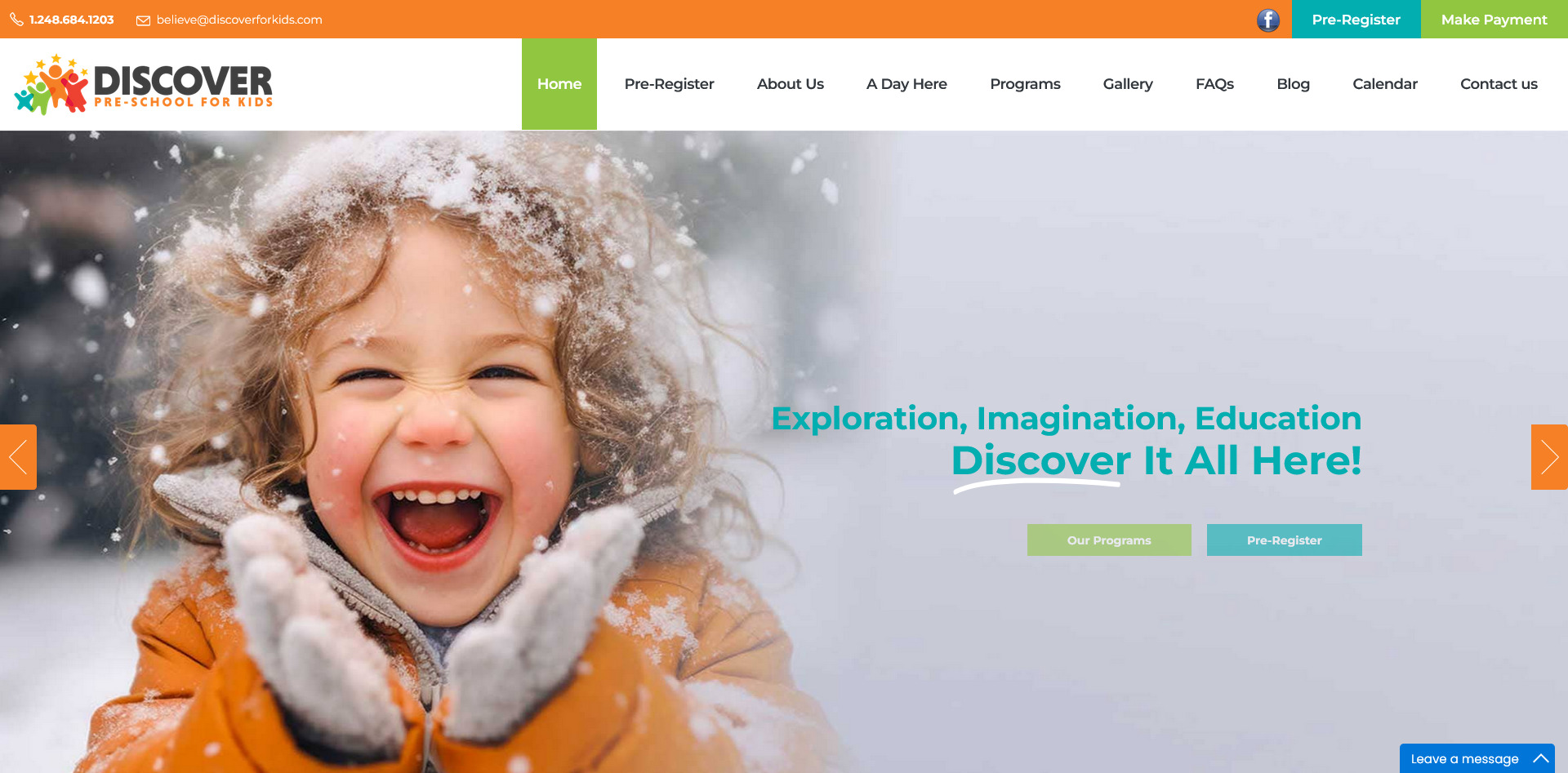 Discover Pre-School - Programs